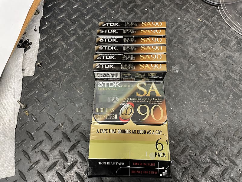 Lot of 12 sealed TDK SA C90 chrome cassette tapes-NEW OLD | Reverb