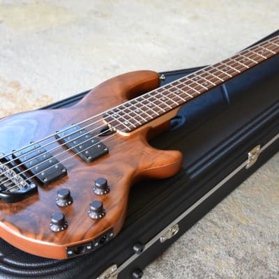 Wal MK2 2021 Flame Walnut 5 string bass guitar | Reverb