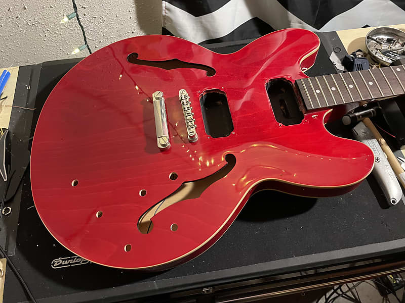 PROJECT: epiphone dot cherry red | Reverb