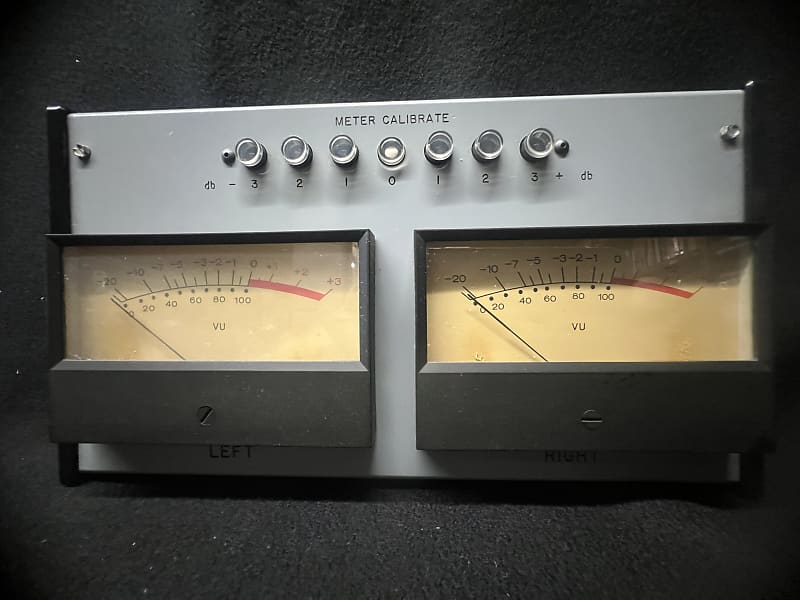 Custom VU Meter from Sony Music Studios and Power Supply | Reverb