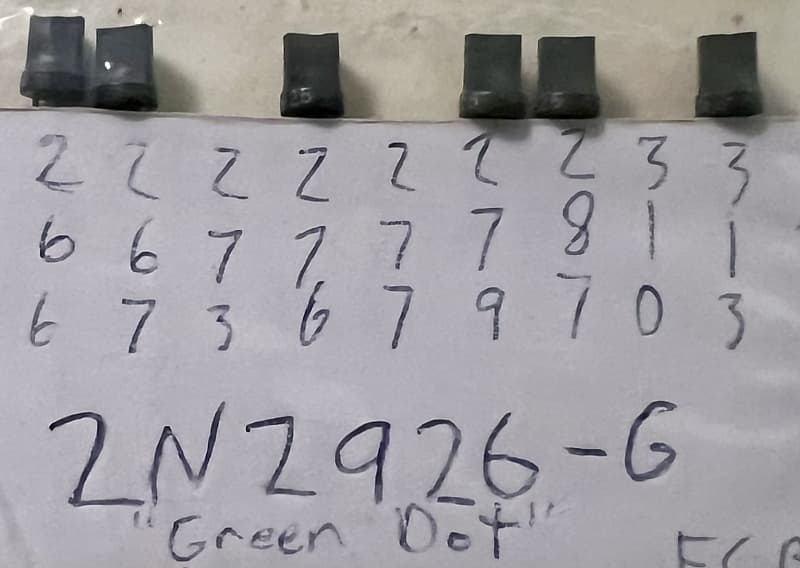 2N2926 “Green Dot” transistors | Reverb