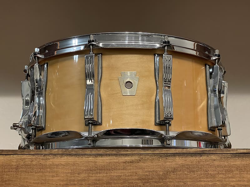 Ludwig Classic Maple 6.5x14 Natural Maple Gloss Snare Drum | Reverb