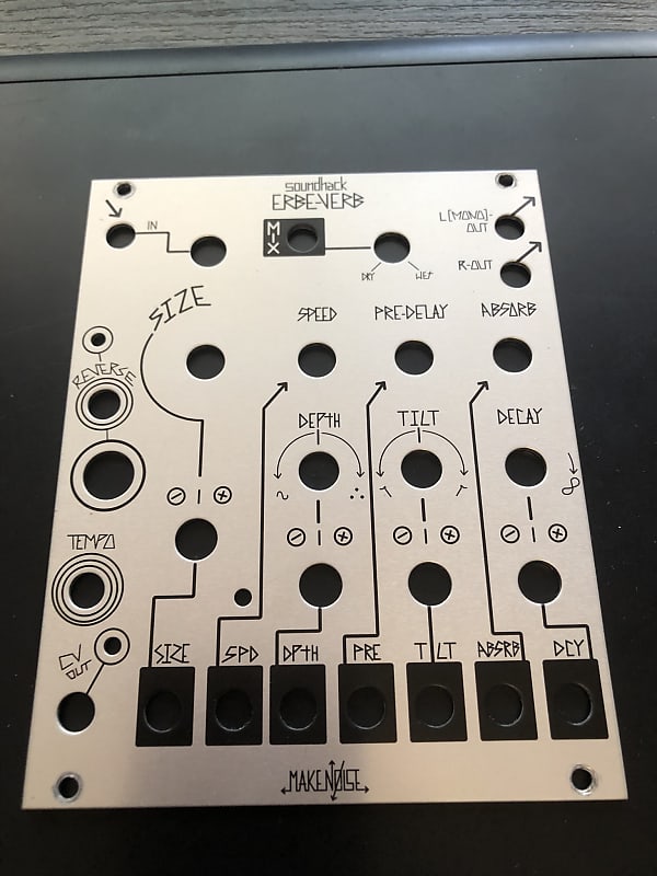 Make Noise Erbe Verb Original Silver ( FacePlate / Panel ) | Reverb