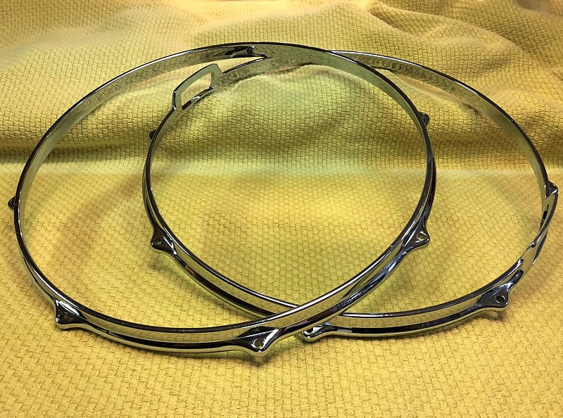 Premier 14" 8 Lug Cast Streamline Snare Drum Rims 1970's | Reverb