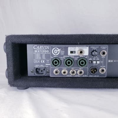 Carvin BX1200 Dual Mono Bass Amplifier Head | Reverb