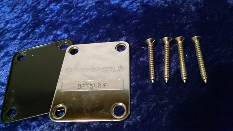 1996 Jackson neck plate W/Pad and Screws | Reverb