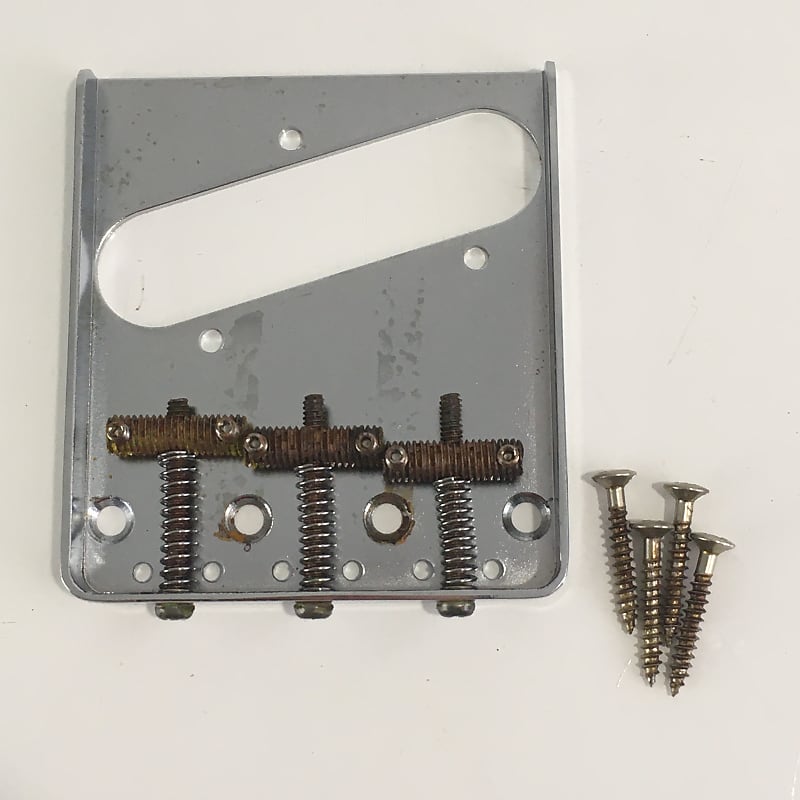 Lefty Tele Ashtray Relic Bridge Threaded Steel Saddles | Reverb UK