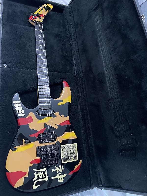 ESP KAMIKAZE-1 SIGNED BY GEORGE LYNCH - LEFT HANDED - RARE | Reverb