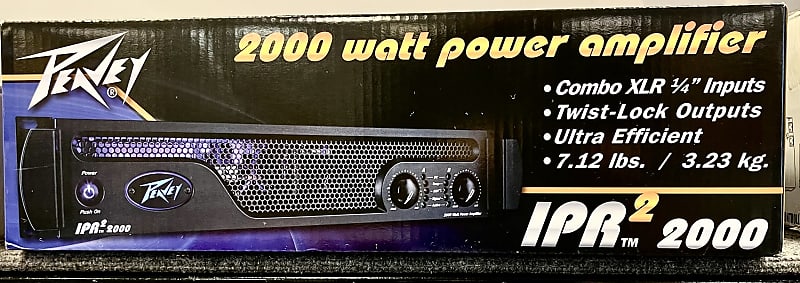 Peavey IPR2 2000 DSP 2-Channel 2000-Watt Power Amp with | Reverb