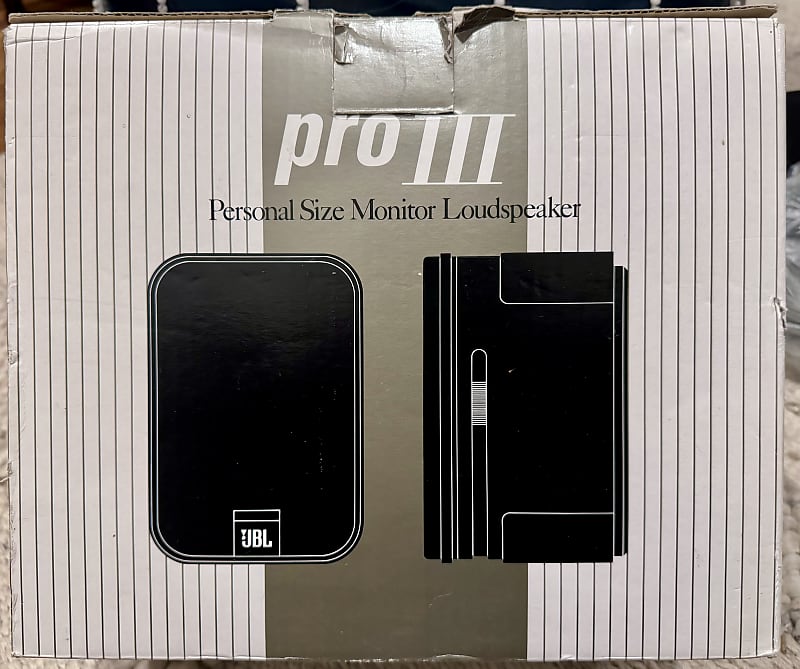 JBL Titanium Pro 3 Monitors IOB 2000s - Black | Reverb