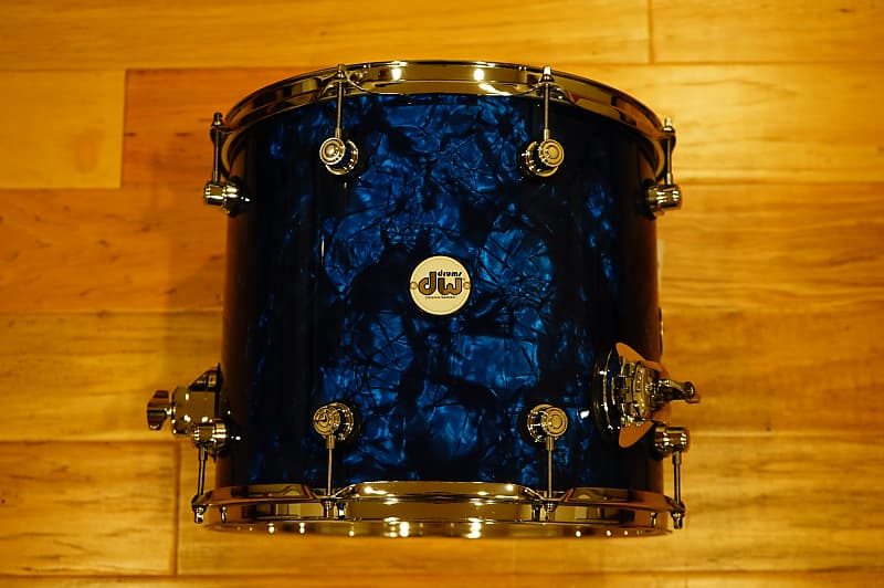 DW 12x14" Design Series Floor Tom in Deep Blue Marine w/ | Reverb