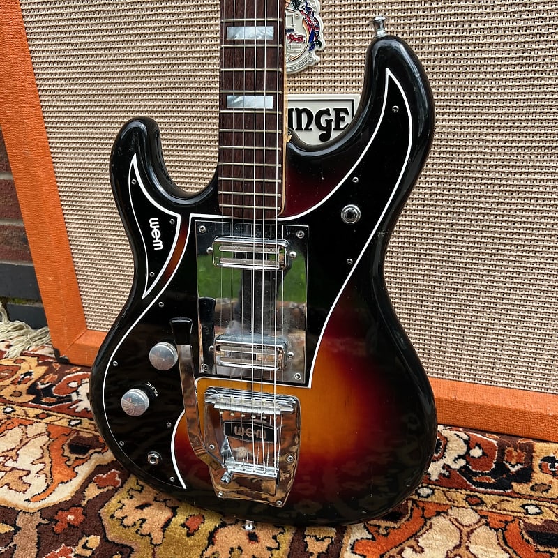 Vintage 1960s Watkins WEM Sapphire Left Handed Sunburst | Reverb