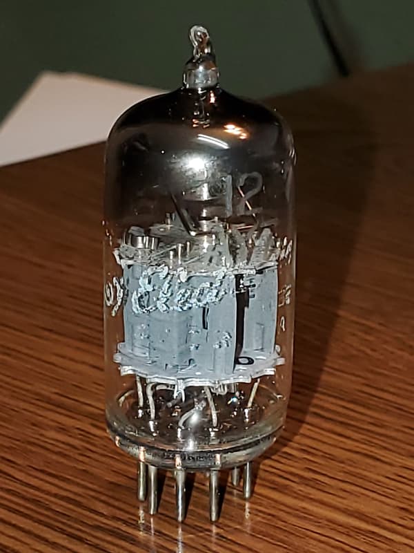 12AY7 GE Angled "D" Getter MaxiPreamp2/TV-7 tested | Reverb