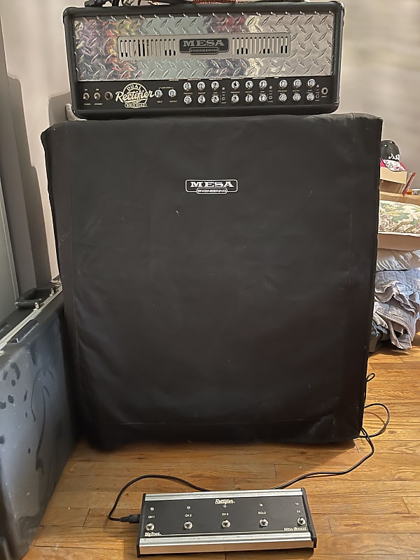 Mesa Boogie Dual Rectifier w/ 4x12 Cabinet & FootSwitch | Reverb