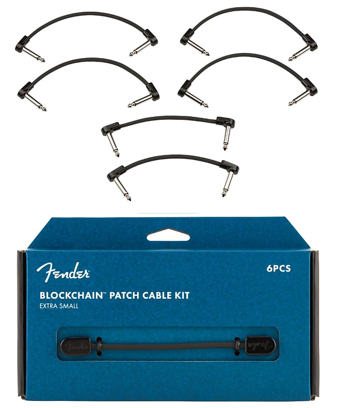 Fender Blockchain Patch Cable Kit - Extra Small | Reverb