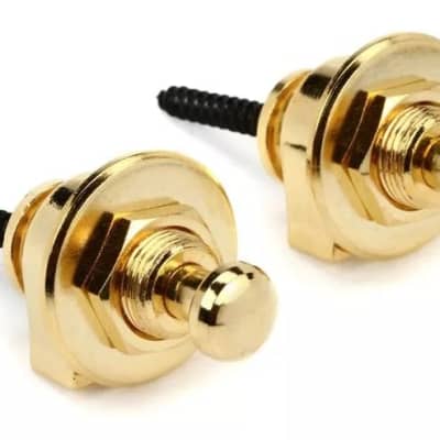 Grover Strap Lock set - Gold | Reverb