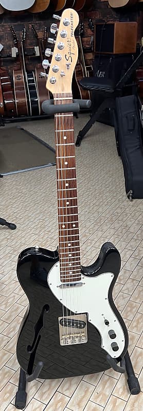 SQUIER TELE THIN LINE BLK pick up duncan designed | Reverb