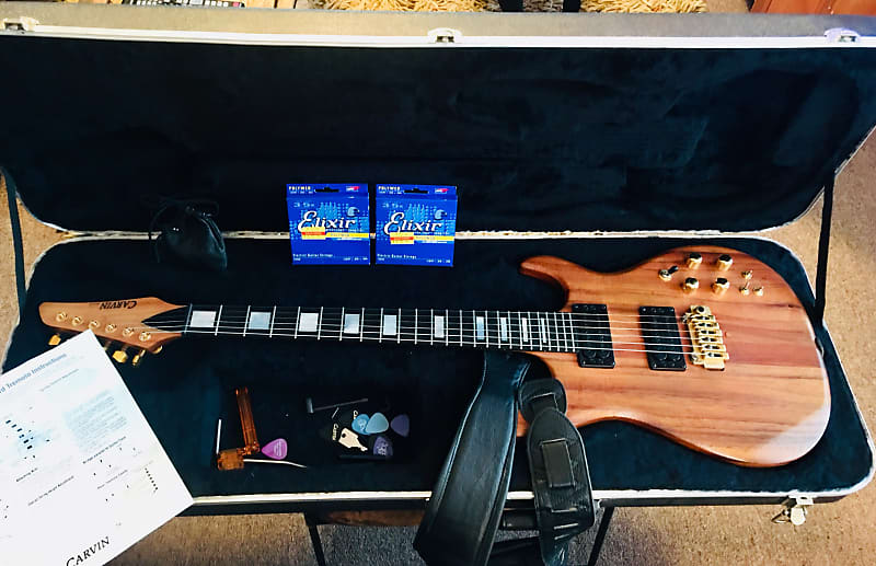 Kiesel Carvin Carvin DC400. Custom made Koa Wood Electric | Reverb