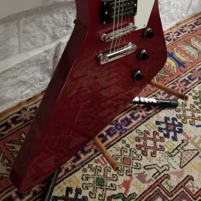 Hamer Slammer XP1 Explorer 1999 MIK - Transparent Wine Red | Reverb