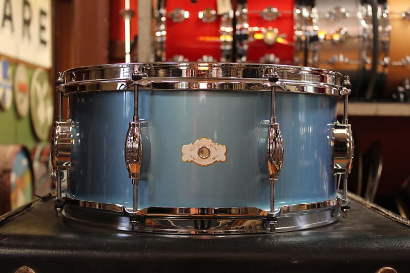 George Way 6.5x14 Snare Drum in Million Dollar Baby Blue | Reverb
