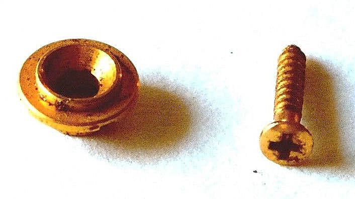 Aged 50s Style Round String Tree GOLD GuitarSlinger Parts | Reverb