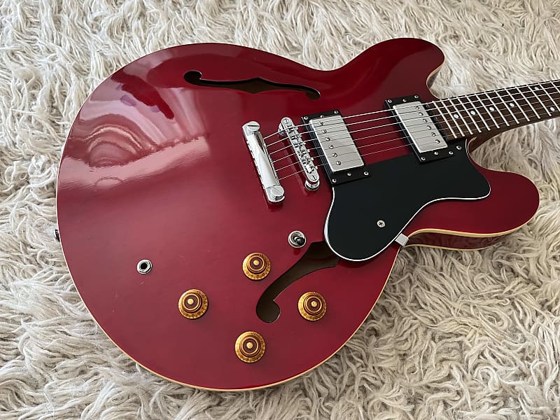 2004 Epiphone Dot 335 Cherry Red Electric Semi-Hollow Body | Reverb
