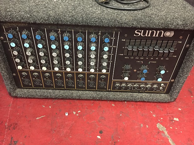 Sunn Sx 8350 8 Channel Powered PA Head 1990's Gray | Reverb