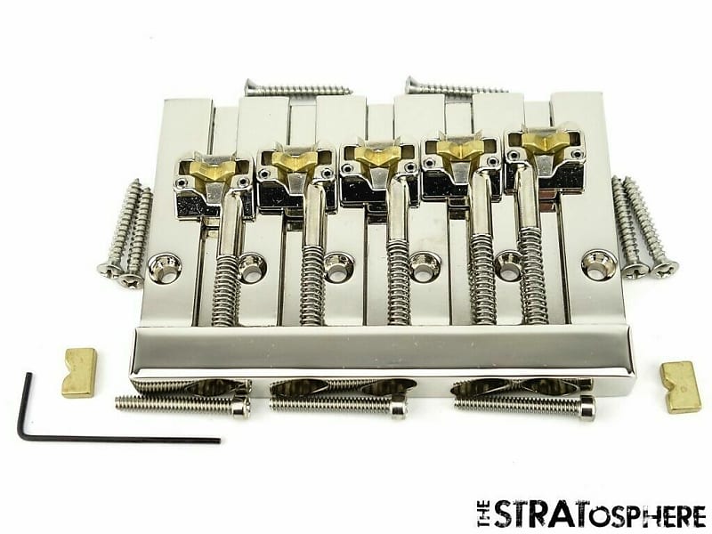 NEW Hipshot Kickass High Mass 5 STRING Bass BRIDGE for Badass | Reverb