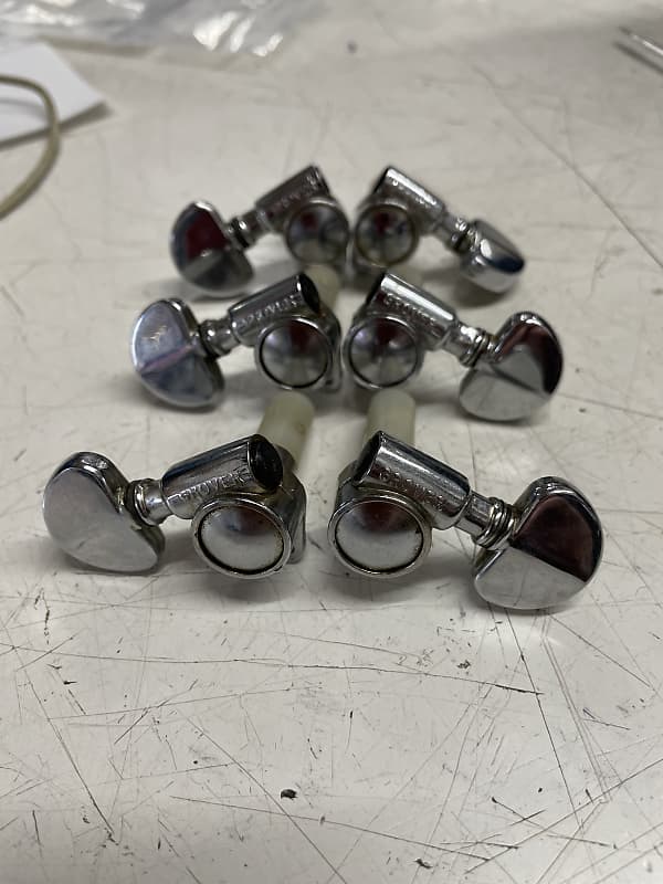 Grover Machine heads 3X3 nylon - Chrome | Reverb
