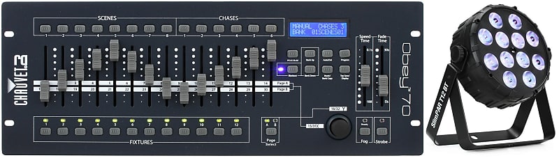 Chauvet DJ Obey 70 384-Ch DMX Lighting Controller Bundle with | Reverb