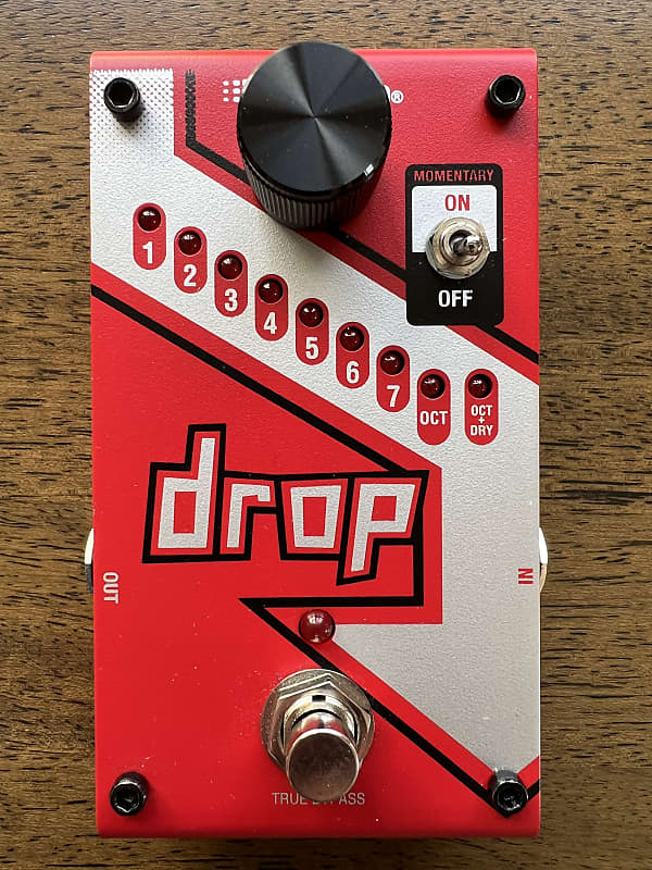 DigiTech Drop Compact Polyphonic Pitch-Shifter 2010s - Red | Reverb