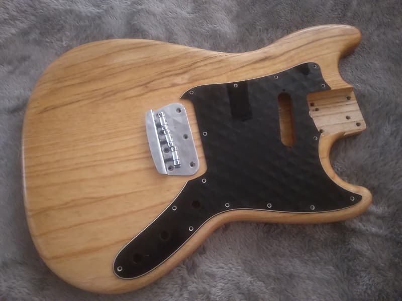 Fender Musicmaster 1977 guitar loaded body Natural | Reverb