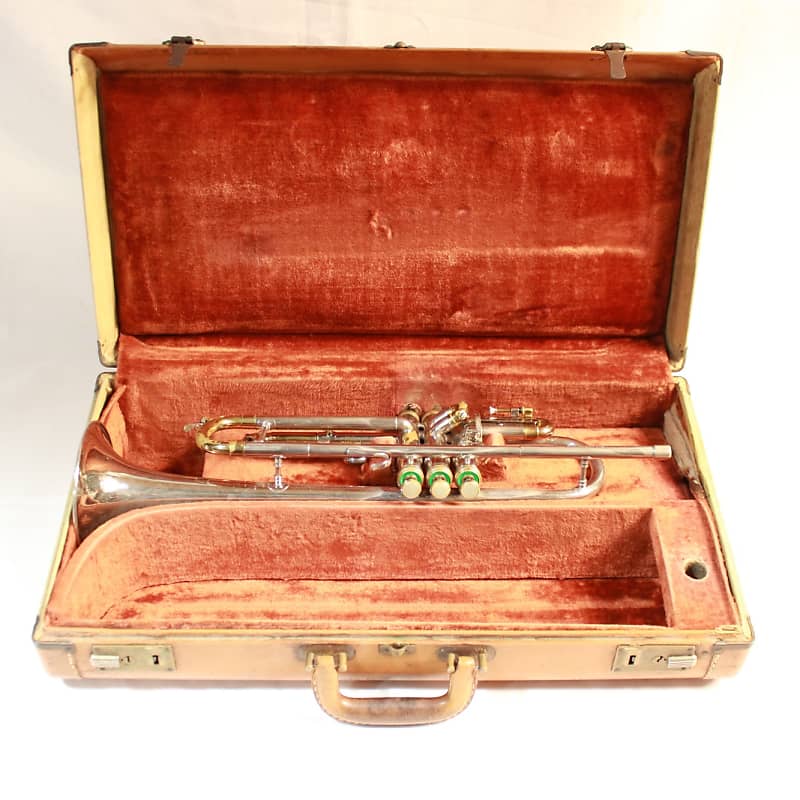 Vintage 1955 C.G Conn Constellation 28A Long Cornet w/ Case | Reverb