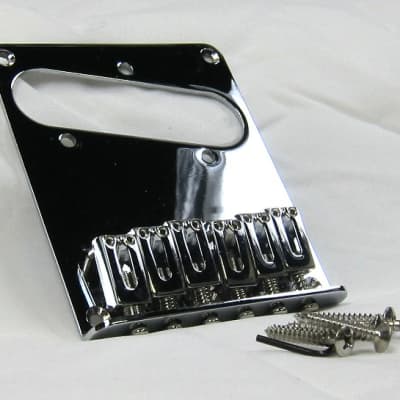 Tele® Style Bridge Assembly in Chrome Clearance Blowout | Reverb