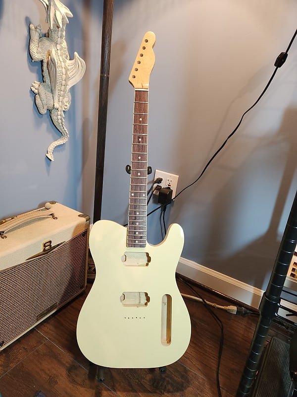 Partscaster - Set Neck Telecaster Style Blonde With Front | Reverb