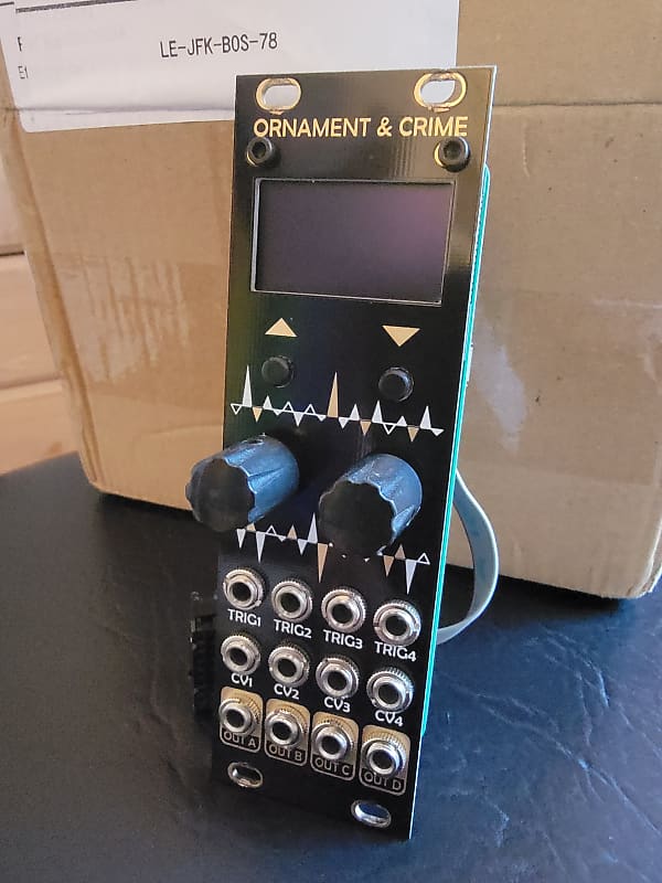Micro Ornament & Crime (uO_C) Eurorack Module - Custom Black | Reverb