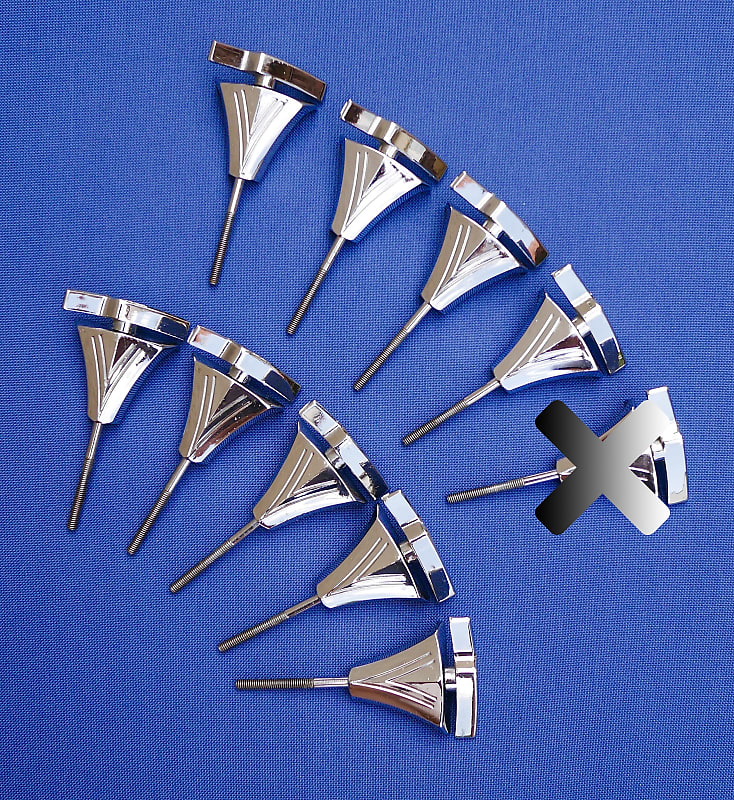 Hayman Set Of 9 Vibrasonic Claws Clawhooks T-rods Silver | Reverb UK