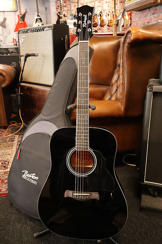 Richwood RD-12 Dreadnought Black (USED) with gigbag | Reverb