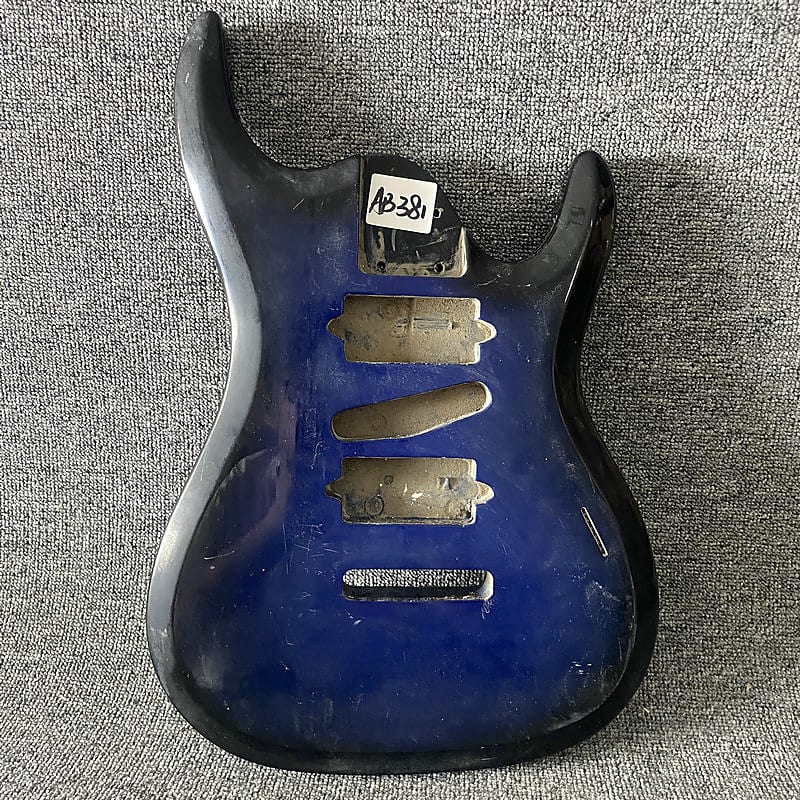 HSH Blue Burst Guitar Double Cutaway Basswood Body | Reverb