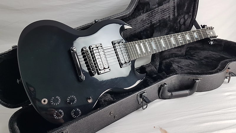 RARE: (Only 300 Made) Gibson SG Dark 7 string USA Ebony | Reverb