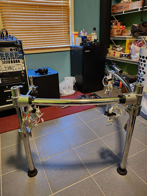 Roland Td50 drum rack - Chrome | Reverb