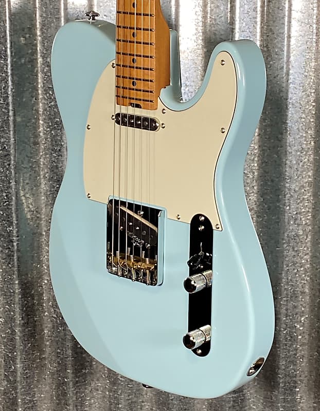 Musi Virgo Classic Telecaster Baby Blue Guitar #0572 Used | Reverb