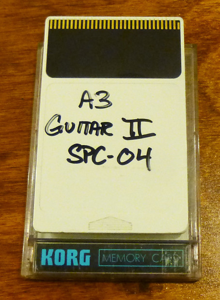 RARE Korg A2 / A3 Korg SPC-04 Guitar II card, even better | Reverb