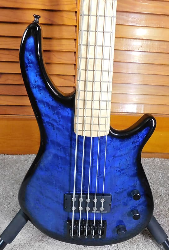 Warmoth MM Style 5 String Electric Bass Birdseye Maple | Reverb France
