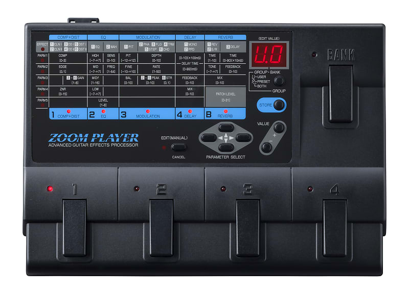 Zoom 2020 Player 1994 - RARE/VINTAGE multi-effects pedal / | Reverb UK