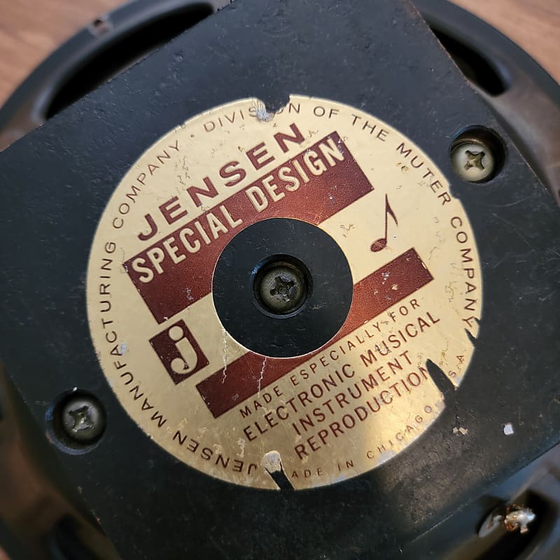 1969 Jensen 15" Special Design Instrument Speaker 16ohm Gold | Reverb