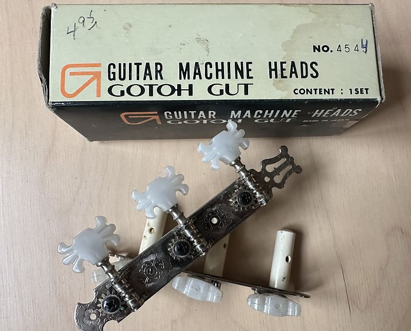 Vintage Gotoh Classical Guitar tuner set 1960s - Nickel | Reverb