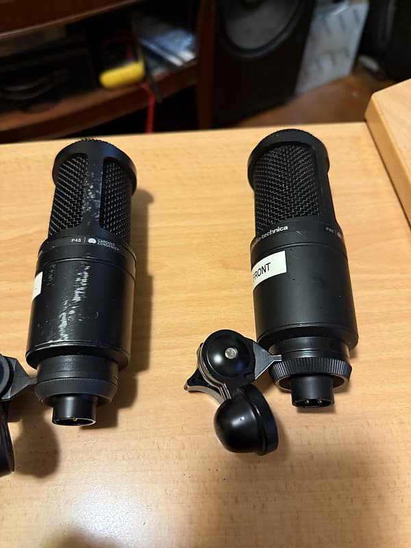 Audio-Technica Pair of at 2020 microphones - Black | Reverb