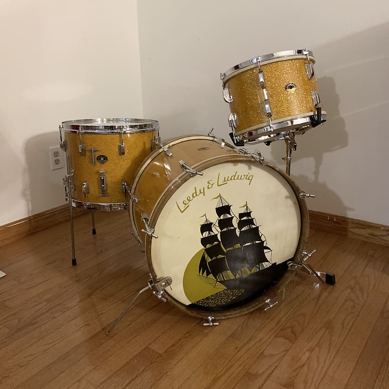 Leedy & Ludwig Combo Drum Kit 1950s | Reverb