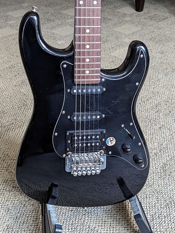 1980s Fernandes The Function FST-65 - Black on Black Finish | Reverb